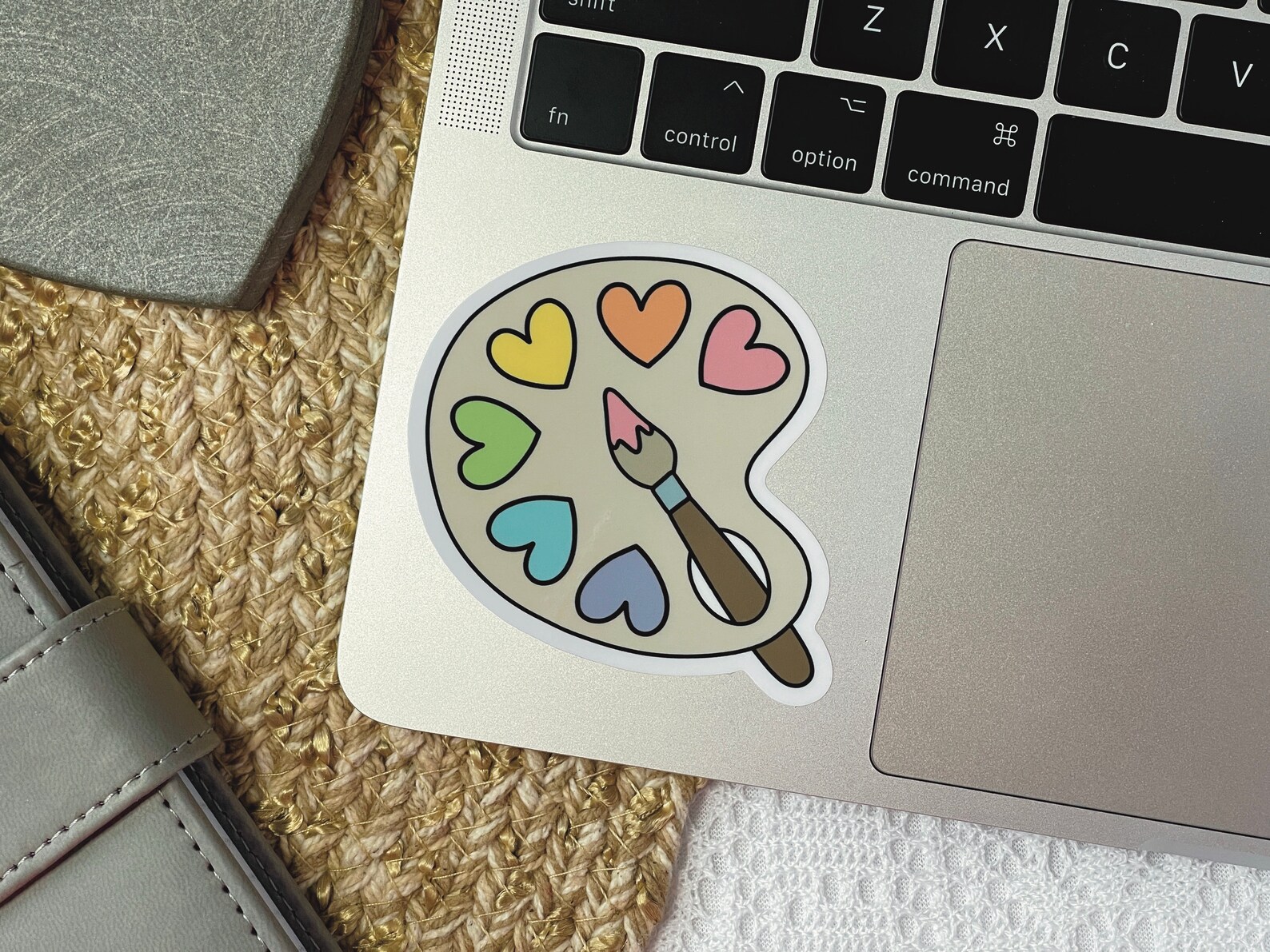 Paint Palette Sticker Colorful Rainbow Gift for Art Teacher - Etsy