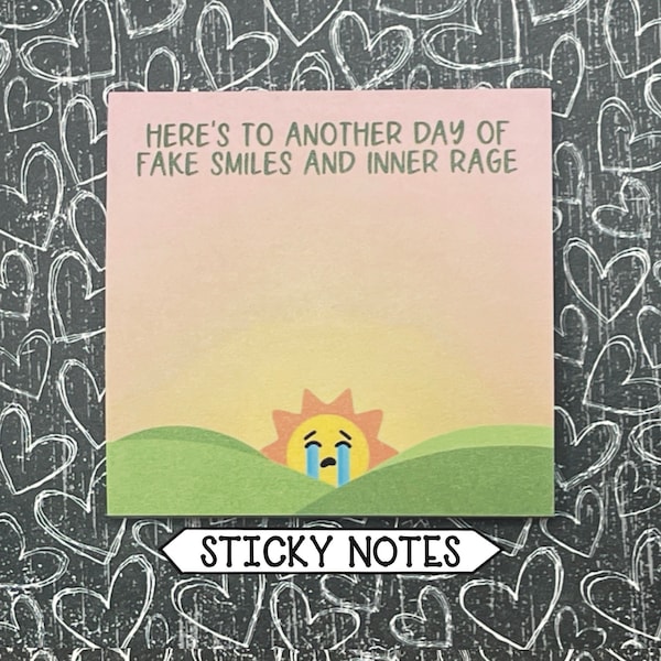 Funny Sticky Notes - Etsy