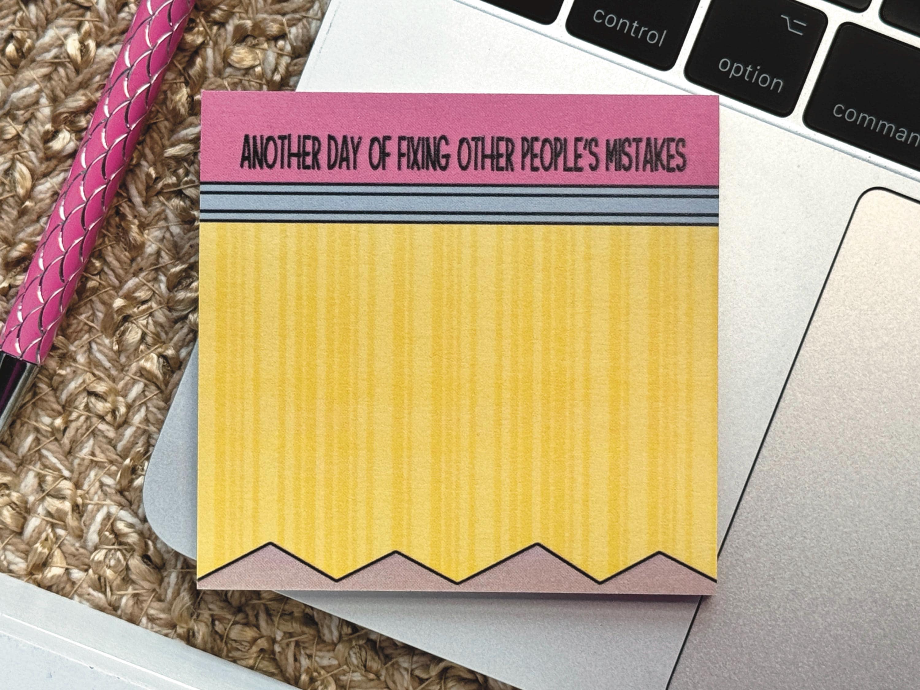 Another Day of Fixing Other People's Mistakes Sticky Notes, Funny Memo ...