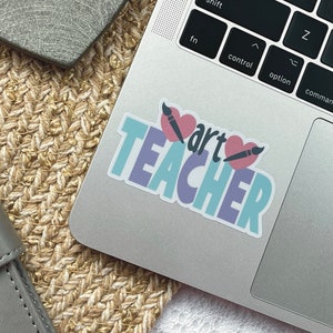 Art Teacher Sticker, Drawing Painting Artist Decal, Grade Level Label ...