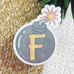 F Bomb Sticker Fbomb Label F-bomb Decal NSFW Stickers - Etsy