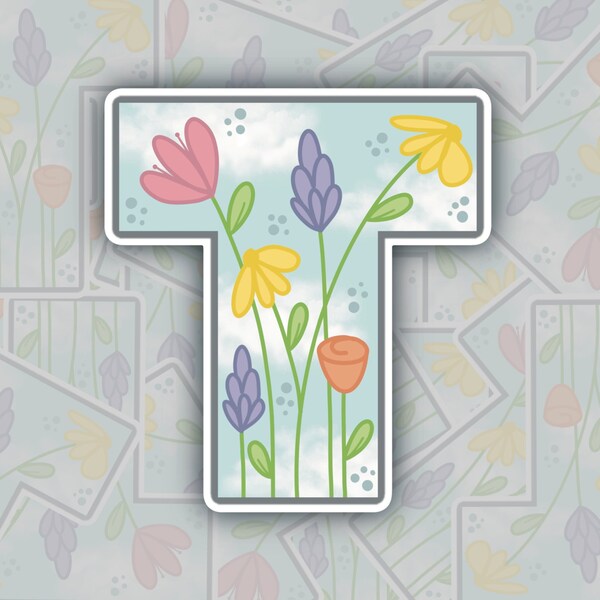 Monogram Letter T - Etsy