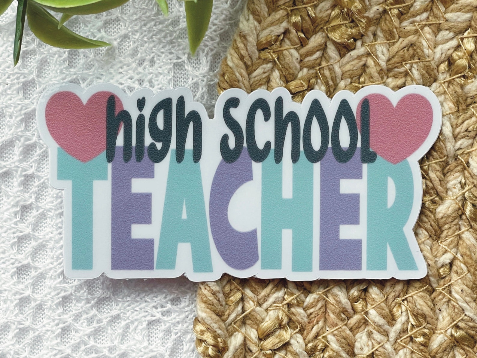 High School Teacher Sticker Senior High Teacher Decal Grade - Etsy