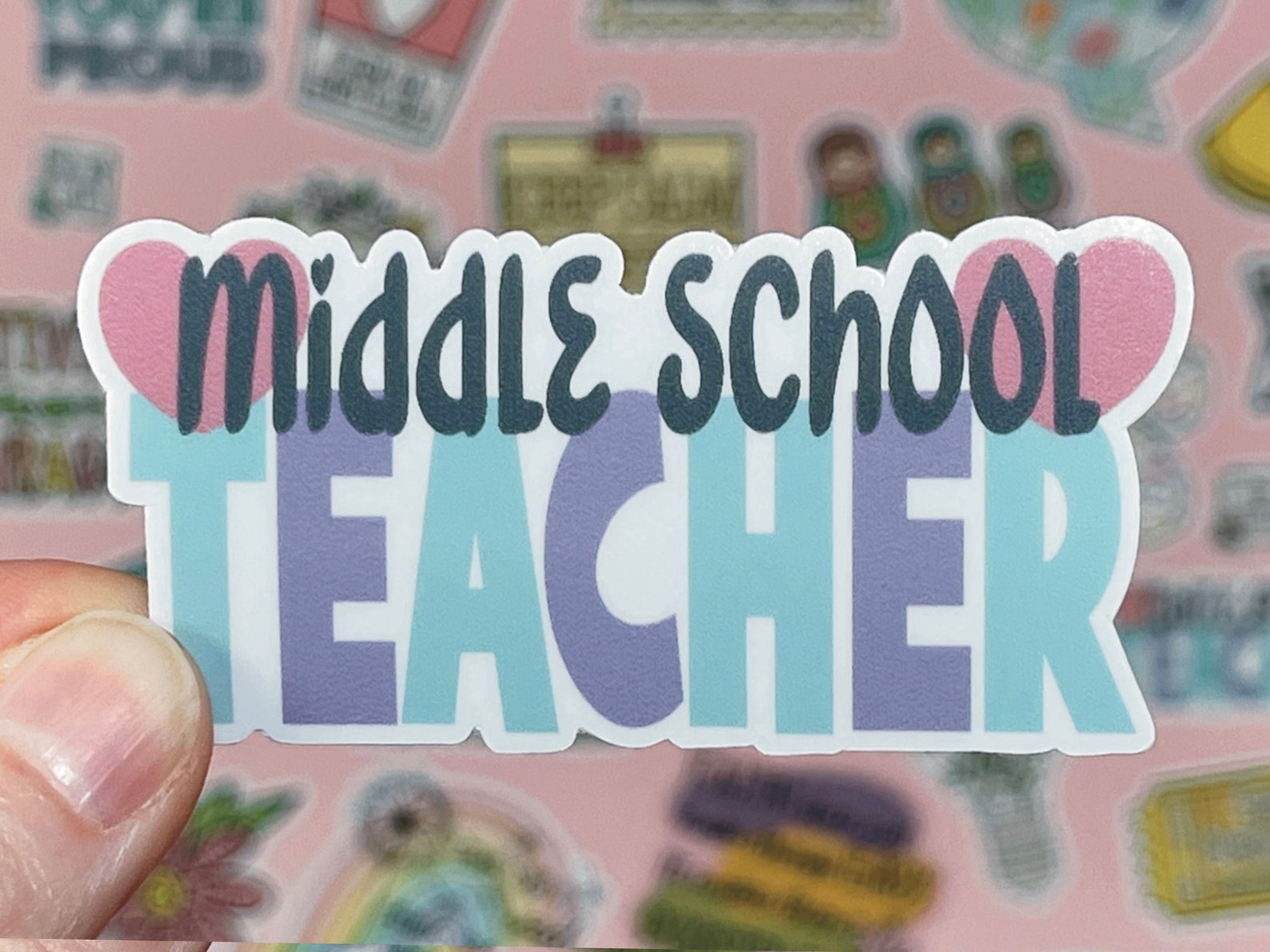 Middle School Teacher Sticker Junior High Teacher Decal - Etsy