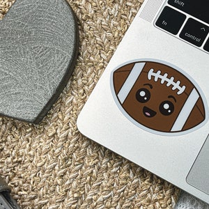 Cute Football Sticker, Kawaii Football Decal, Adorable Sports Balls ...