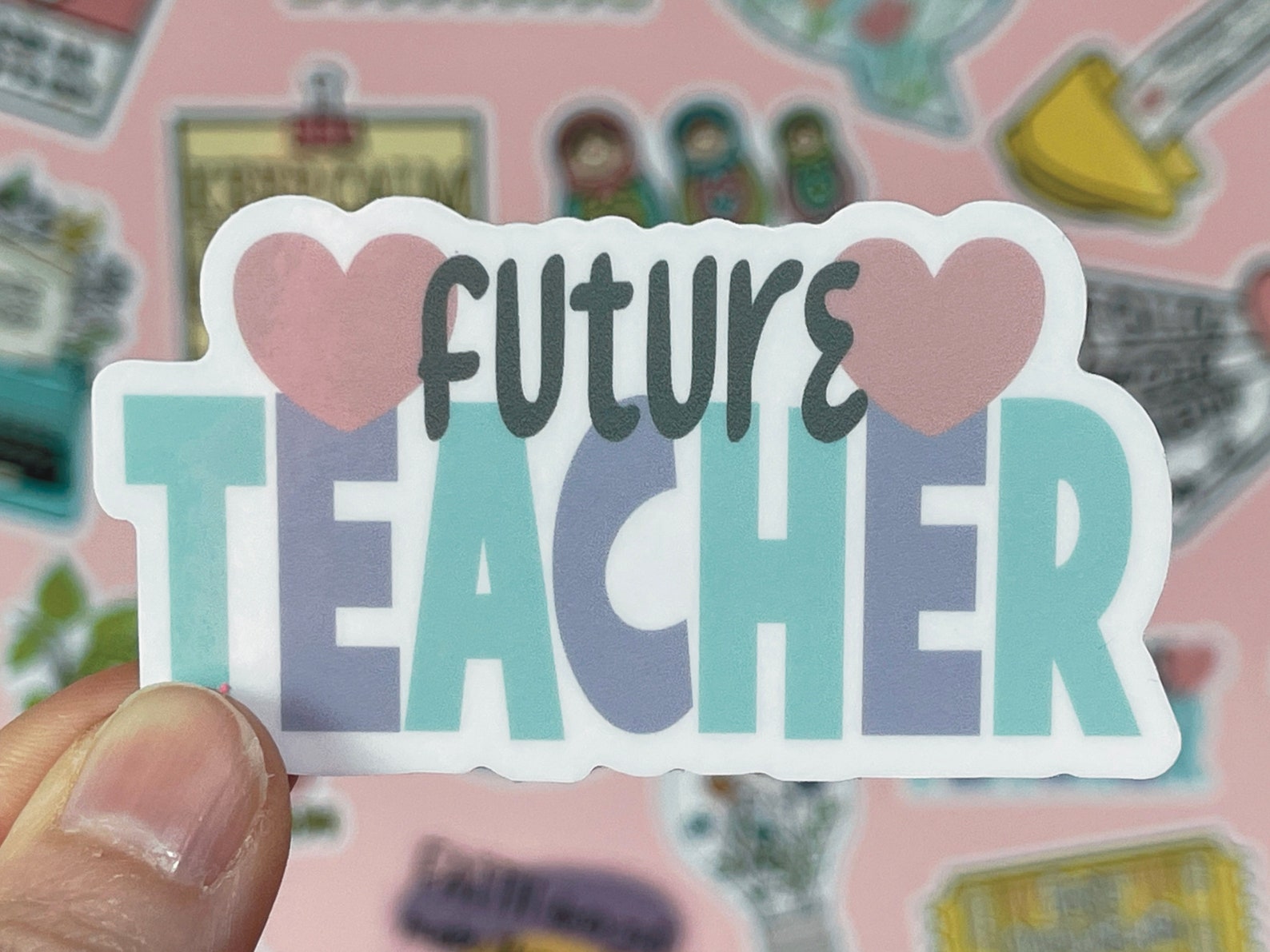 Future Teacher Sticker, ECE Decal, Cute Teacher Appreciation Gift ...