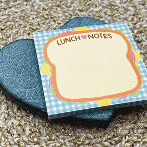 Lunch Notes Sticky Notepad, Lunch Box Notes, Lunchbox Memo Pad, Love ...