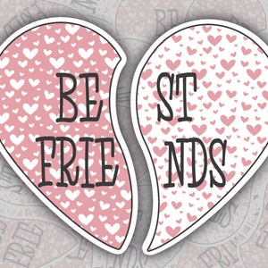 Best Friends Sticker Set Besties Gift Pack BFF Sticker | Etsy