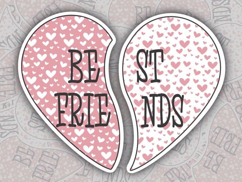 Best Friends Sticker Set Besties Gift Pack BFF Sticker - Etsy