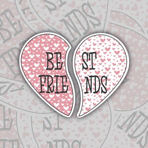Best Friends Sticker Set Besties Gift Pack BFF Sticker - Etsy