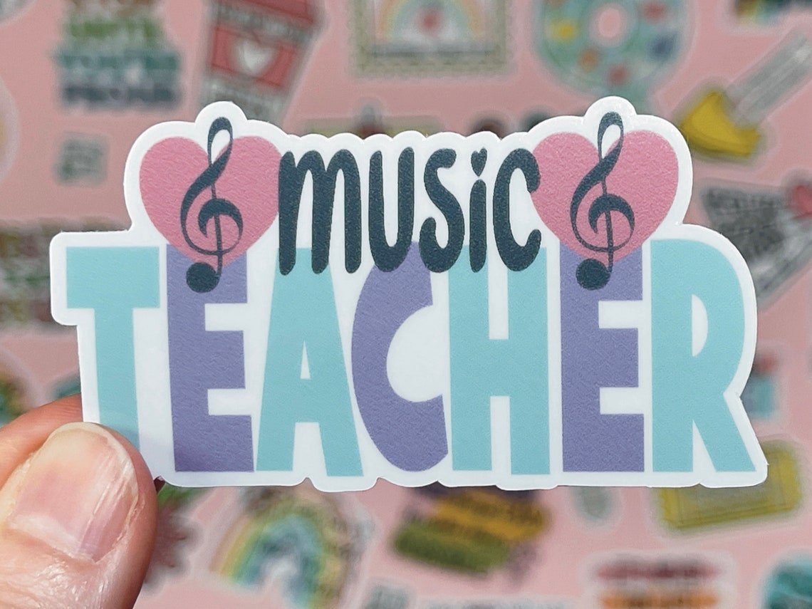 Music Teacher Sticker Band Teacher Decal Choir Teacher | Etsy