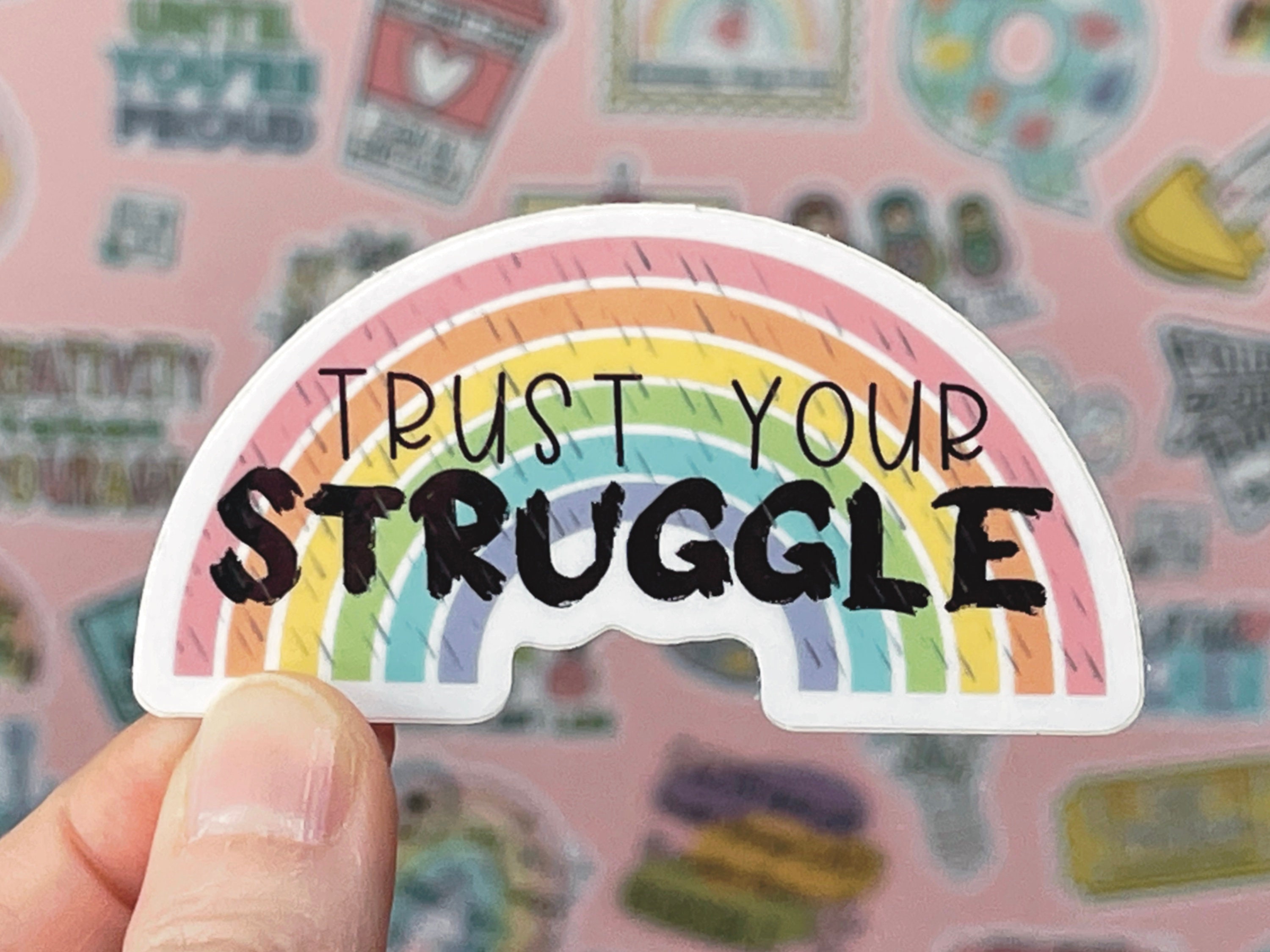 Depression Stickers Trust Your Struggle Mental Health Sticker Suicide ...