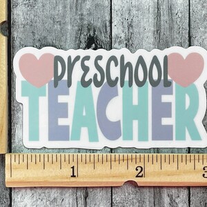 Preschool Teacher Sticker, Daycare Teacher Sticker, Teacher ...
