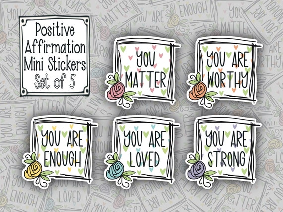 Paper & Party Supplies Decorative Stickers to Help You to Stay Positive ...