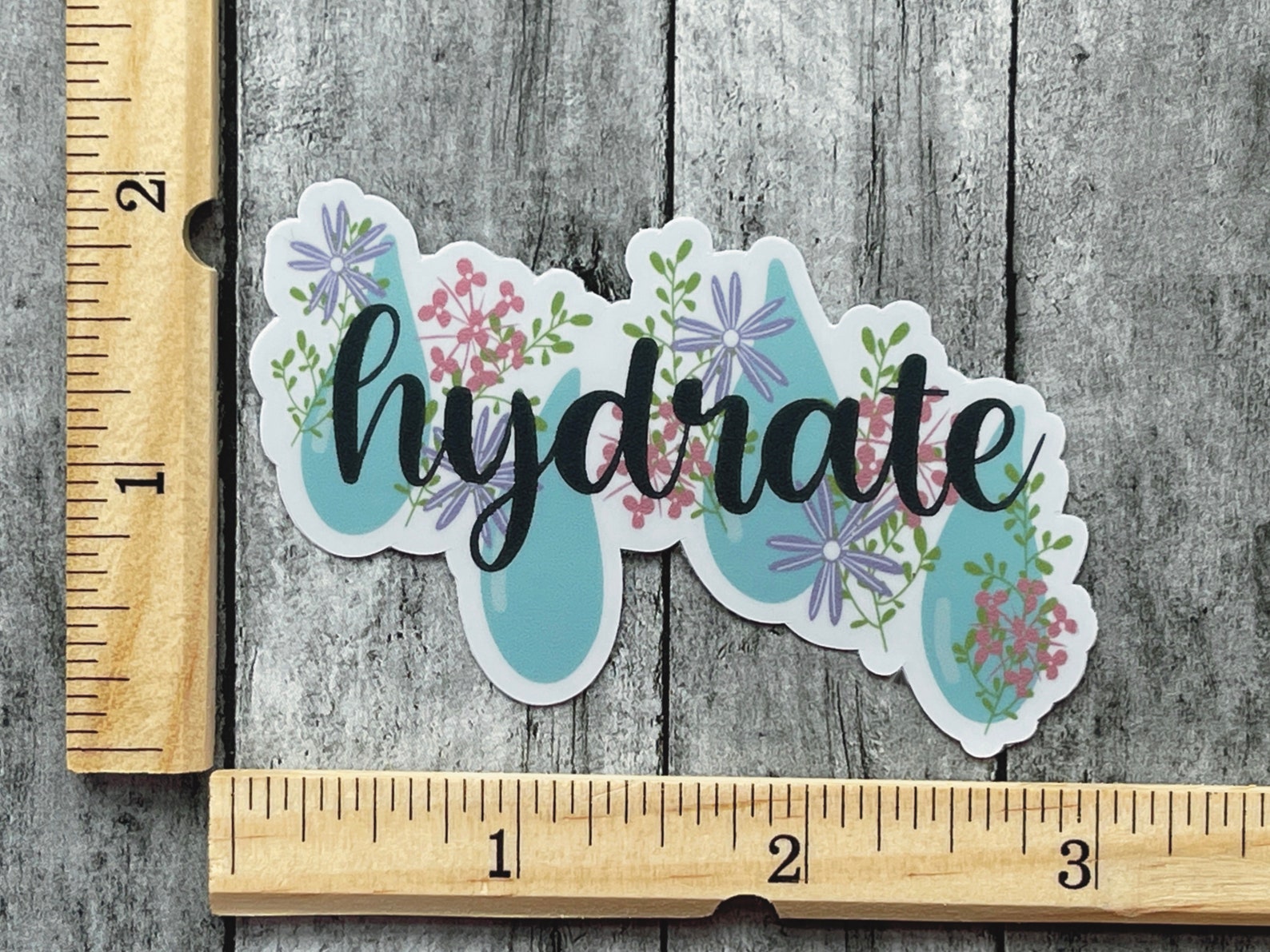 Hydrate Sticker Drink More Water Decal Drink Water Reminder - Etsy