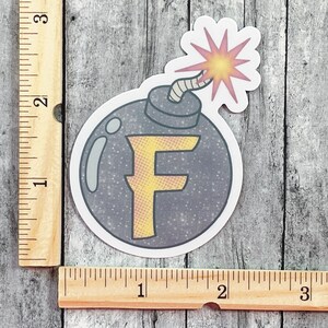 F Bomb Sticker Fbomb Label F-bomb Decal NSFW Stickers - Etsy