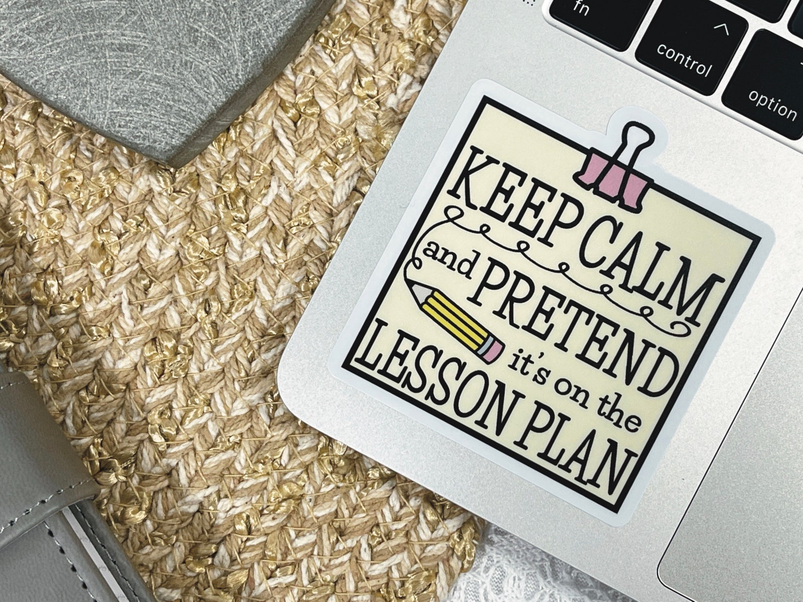 Keep Calm and Pretend It's on the Lesson Plan Sticker - Etsy