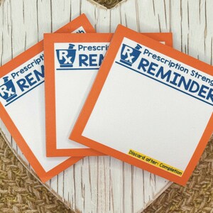 Prescription Strength Reminder Sticky Notes, Fun Memo Pad, Funny Sticky ...