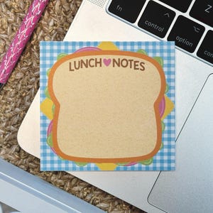 Lunch Notes Sticky Notepad, Lunch Box Notes, Lunchbox Memo Pad, Love ...