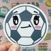 Cute Soccer Sticker, Kawaii Soccer Decal, Adorable Sports Balls Label ...
