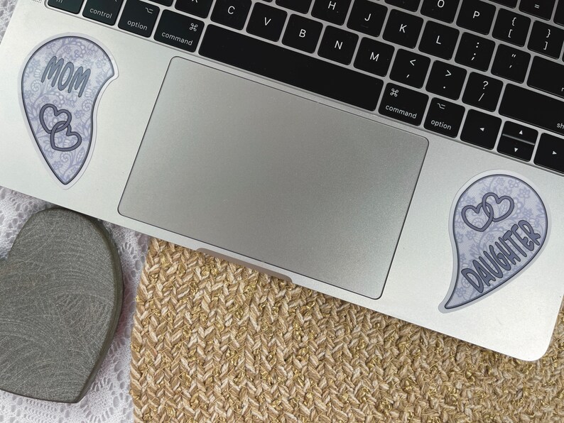 Mom Daughter Heart Sticker Set Mother Daughter Stickers - Etsy