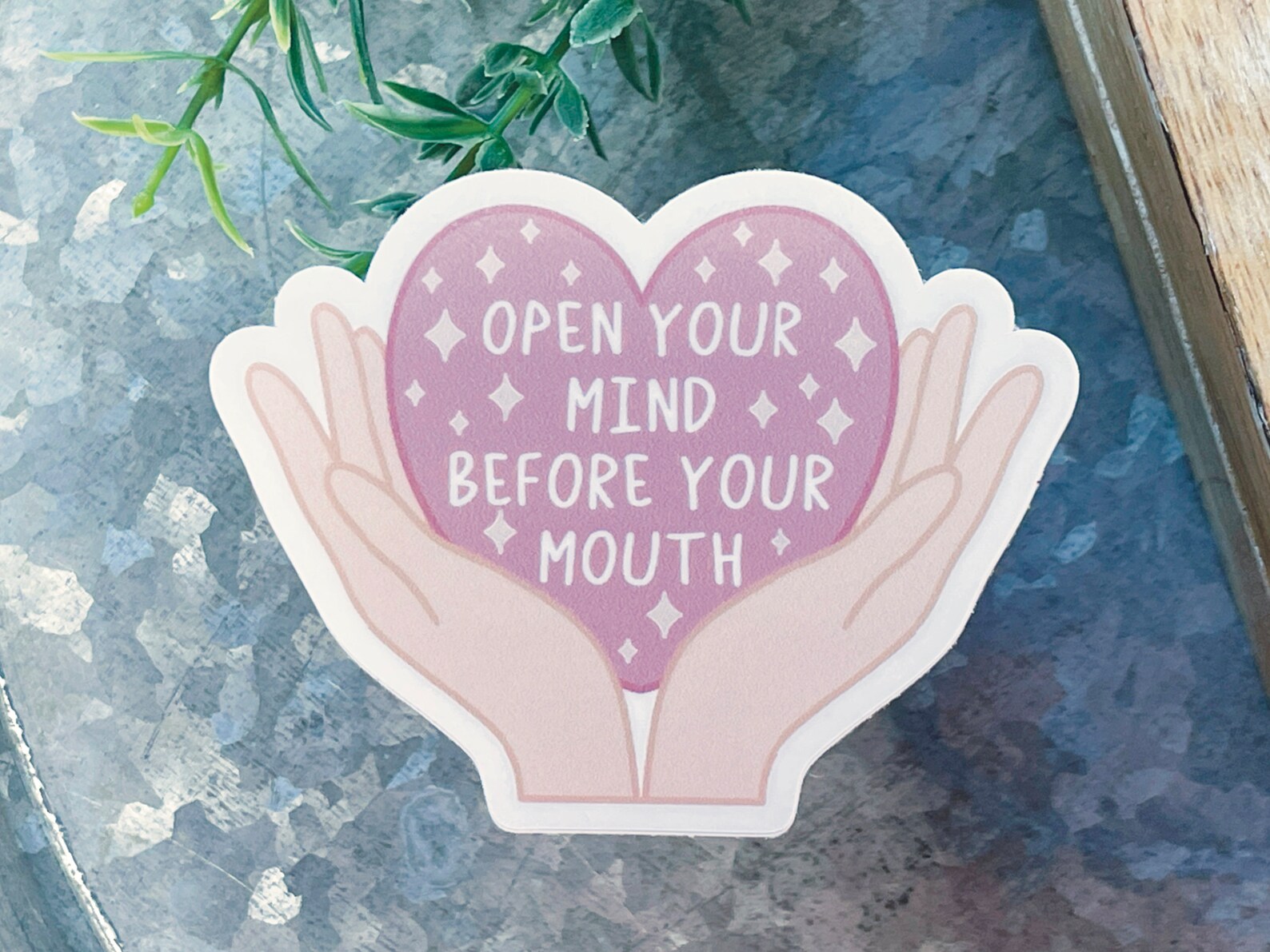 Open Your Mind Before Your Mouth Sticker, Think Before You Speak Decal ...