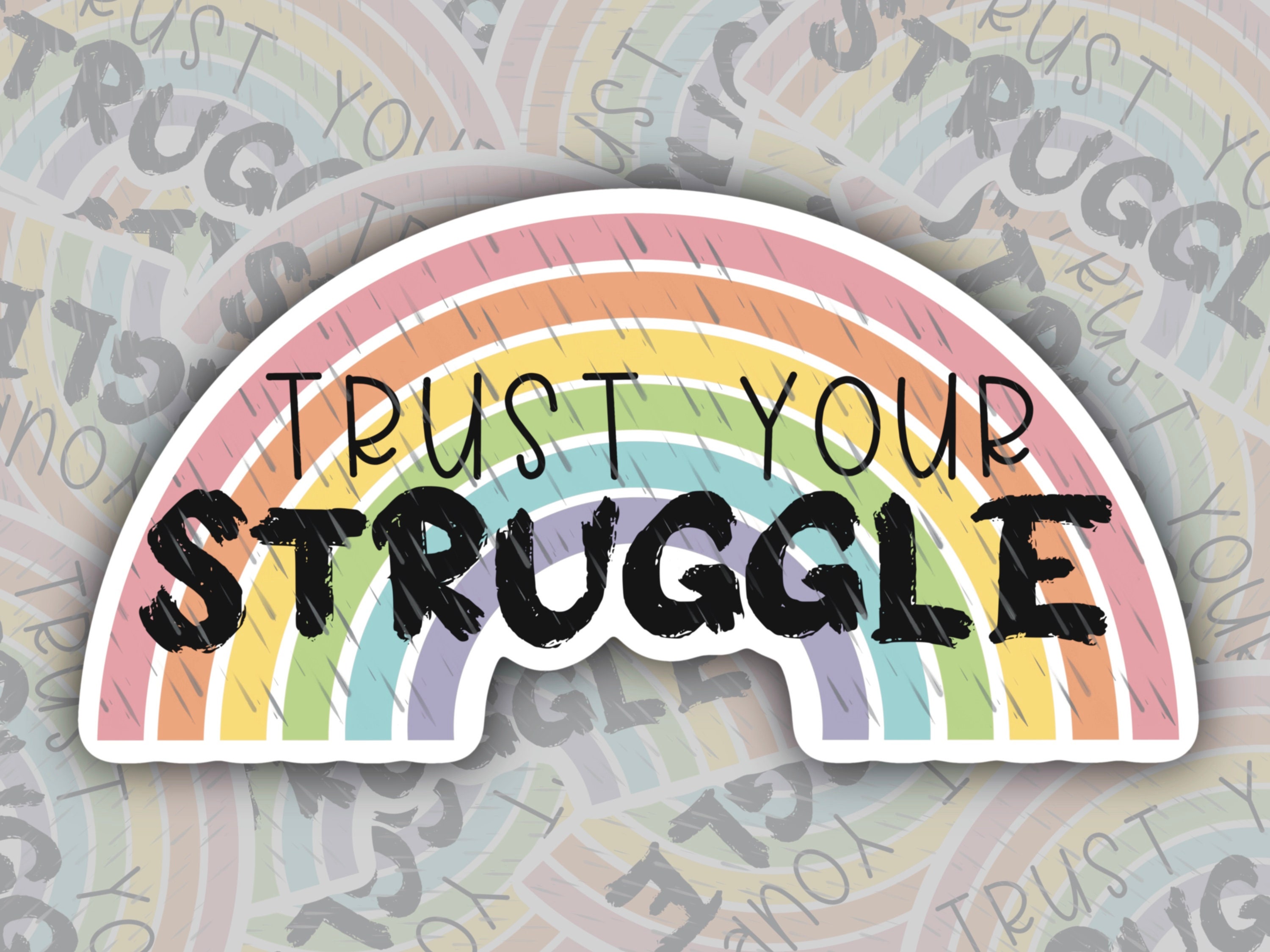 Depression Stickers Trust Your Struggle Mental Health Sticker Suicide ...