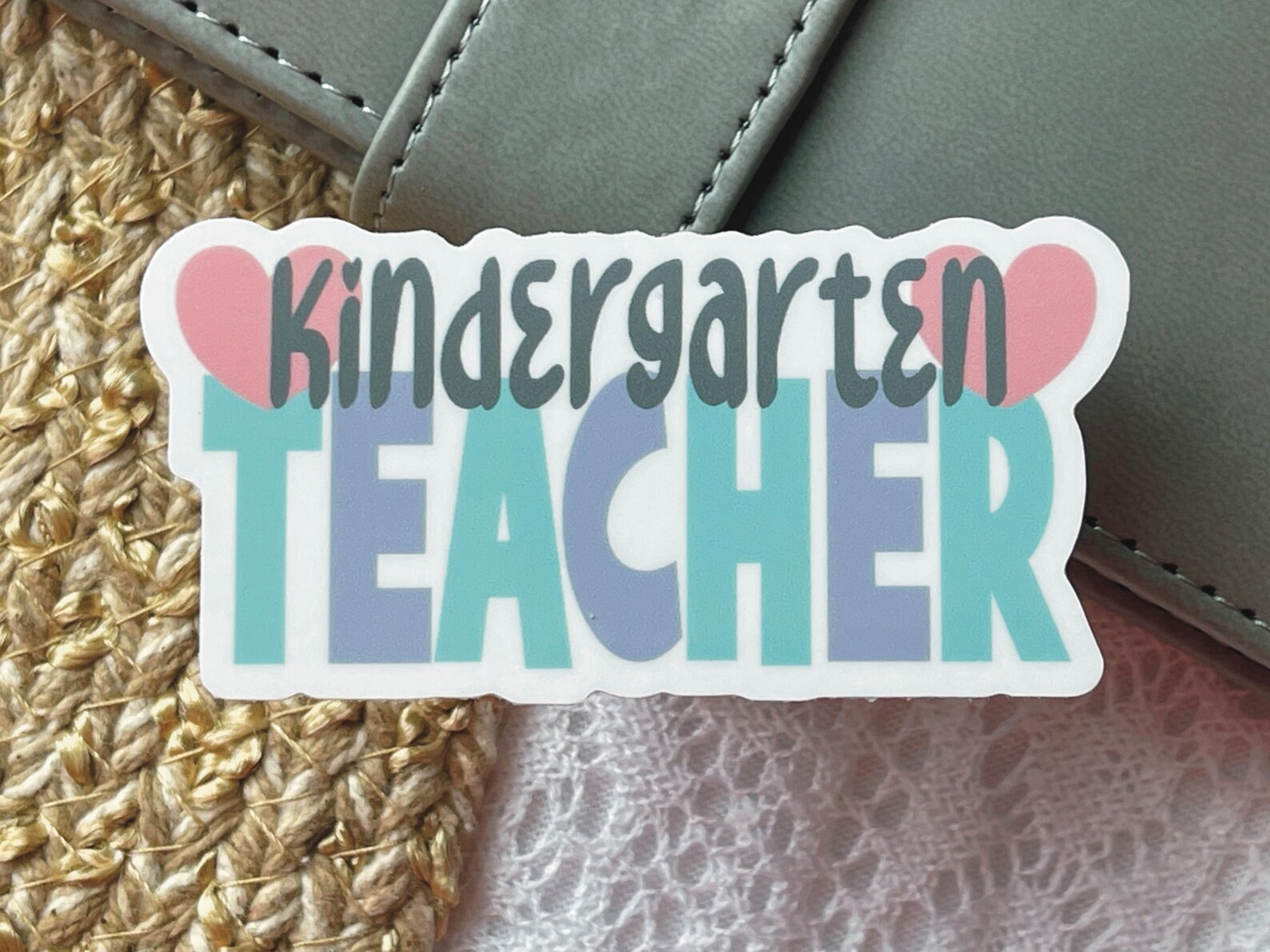 Kindergarten Teacher Sticker Kinder Teacher Decal Grade - Etsy