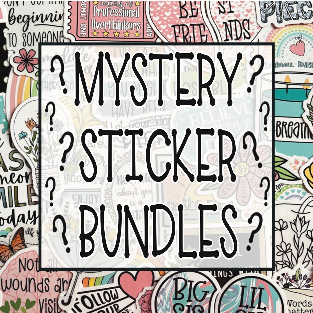 Mystery Sticker Pack, Inspirational Sticker Grab Bag, Motivational ...