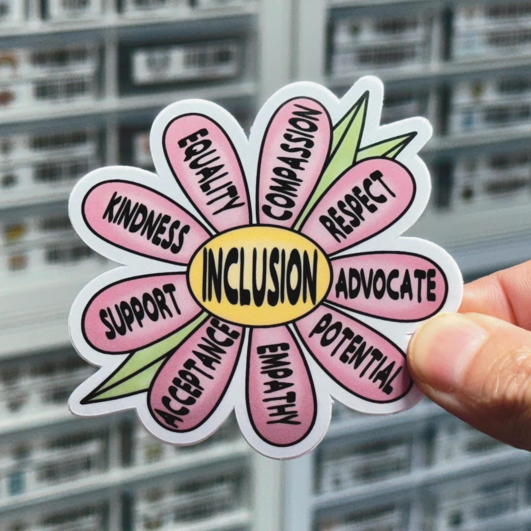 Inclusion Flower Sticker, Disability Awareness, Accessibility Inclusion ...