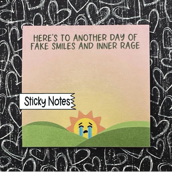 Funny Sticky Notes - Etsy