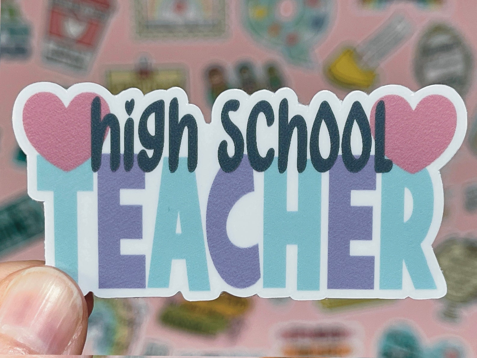 High School Teacher Sticker Senior High Teacher Decal Grade - Etsy