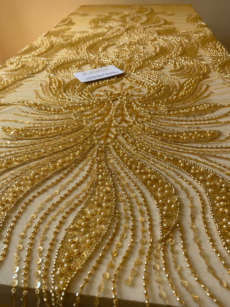 Luxurious High Quality Pearl-beaded Lace for Prom - Etsy