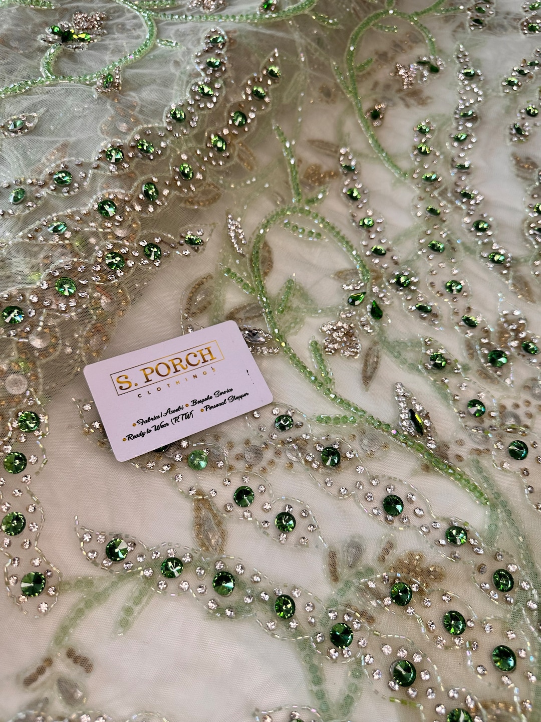 EXCLUSIVE Range!! Luxury Rhinestone Lace, Handbeaded Couture Lace ...