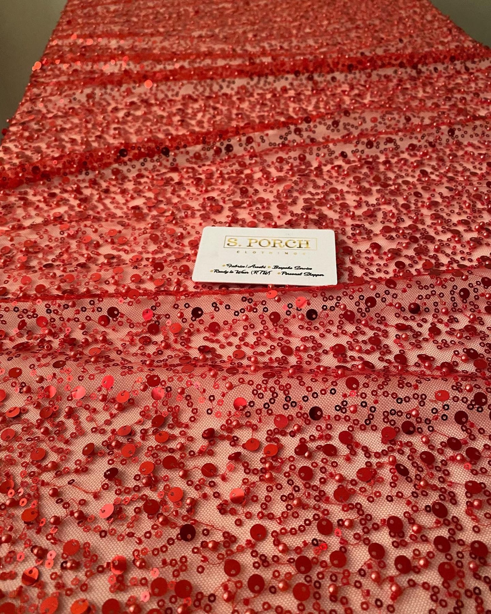 Red Luxury Bridal Beaded Lace ,embellished Pearl Beaded Lace for Prom ...