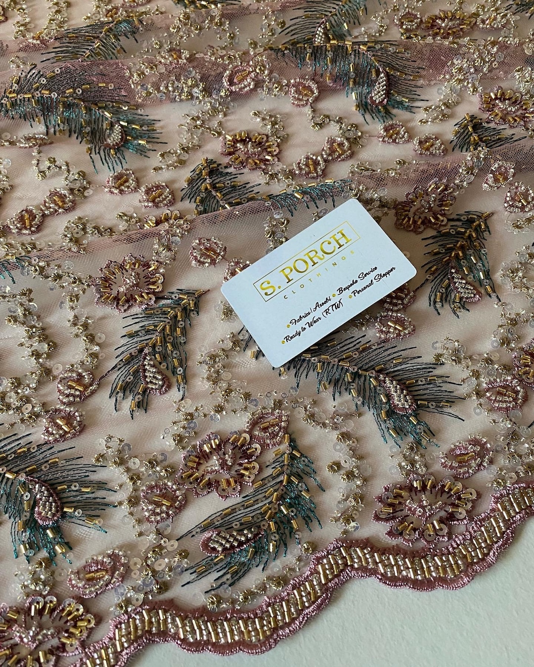 Luxury Bridal, Exotic Beaded Embroidery Lace for Bridals,weddings,prom ...