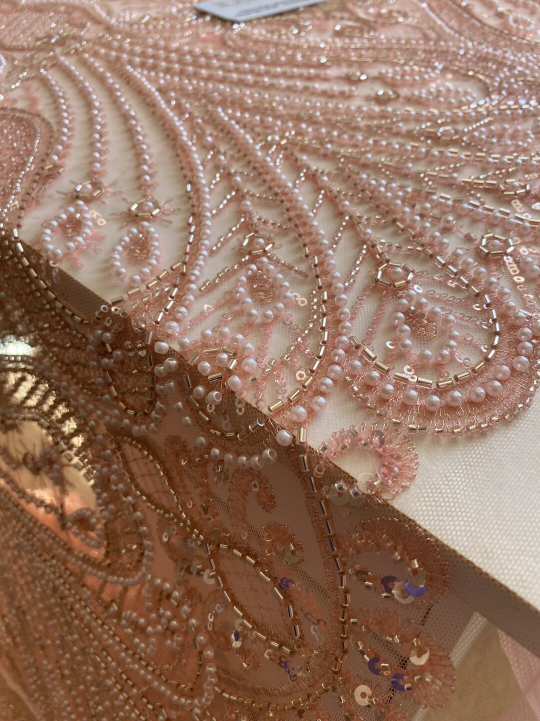 Luxury Bridal ,heavy Beaded,haute Couture Handbeaded Embroidery Lace ...