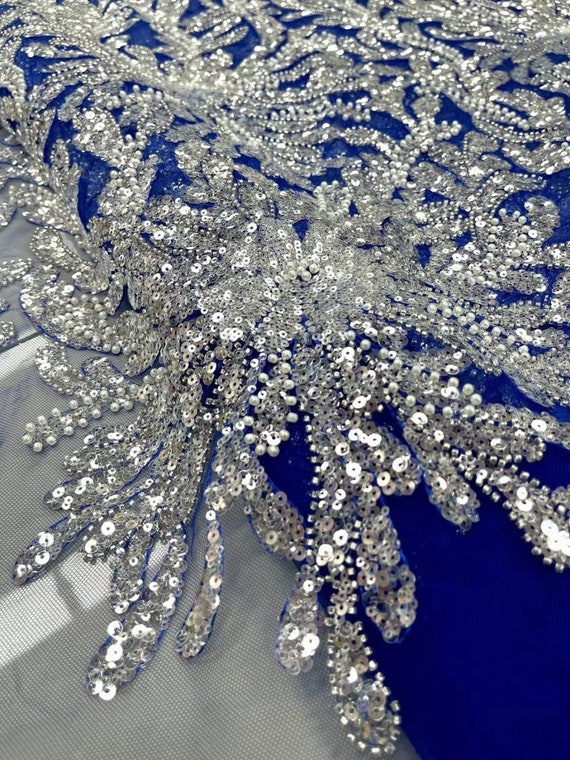 Luxury Bridal Exotic Sequin Lace With Beadsappliqué Lace | Etsy