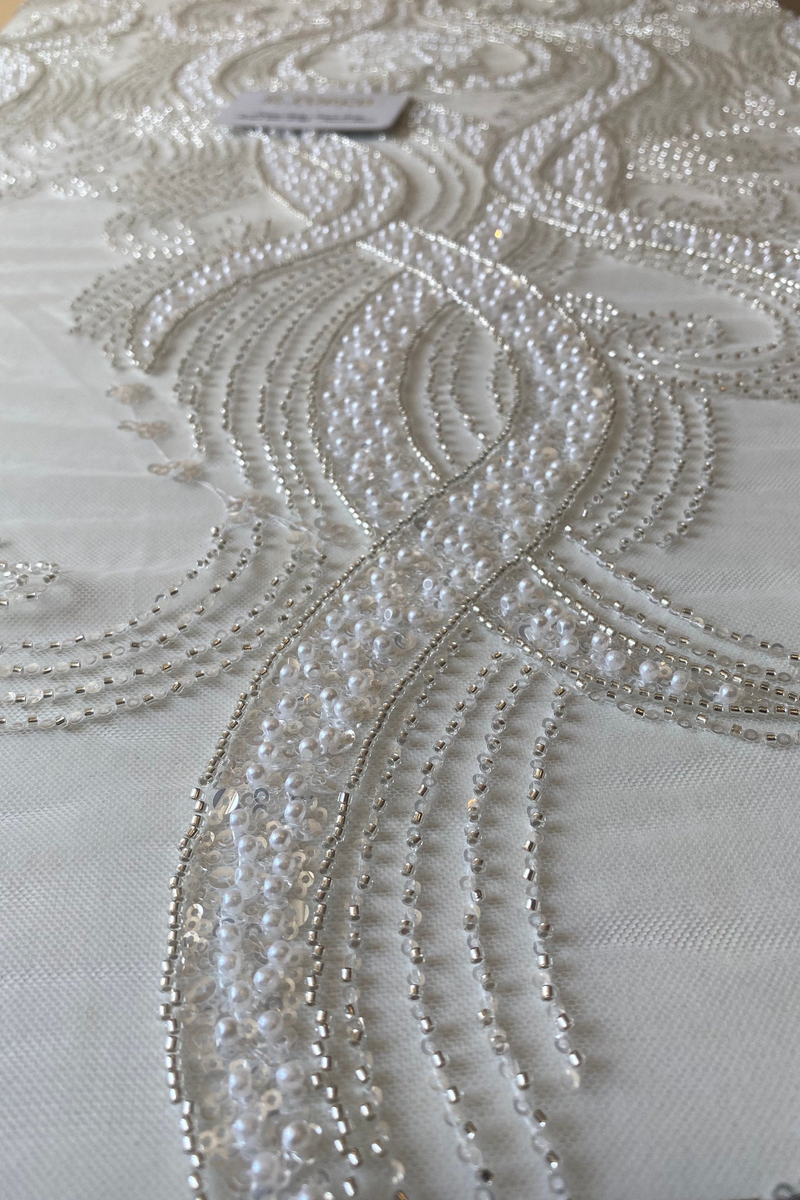 Luxurious High Quality Pearl-beaded Lace for Prom Dresses,birthday ...