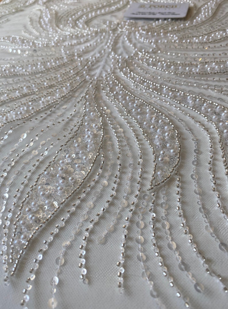 Luxurious High Quality Pearl-beaded Lace for Prom Dresses,birthday ...