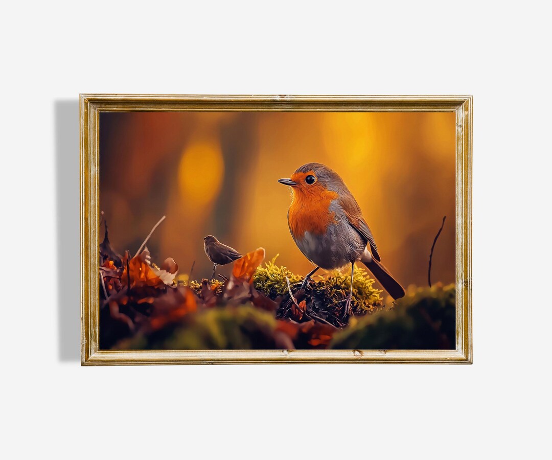 Little Bird Digital Oil Painting Wall Art | Museum Quality | Instant ...