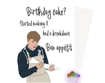Great British Bake off Birthday Card - Etsy UK