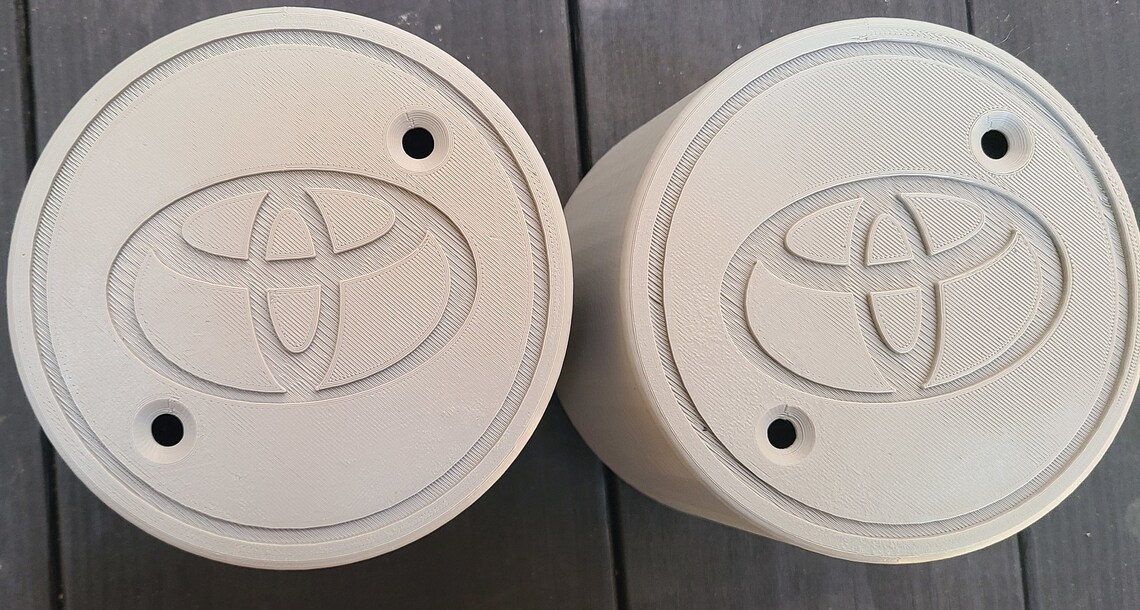 Toyota Dually Custom 3d Printed Hubcaps for Full Floating Dual Rear ...