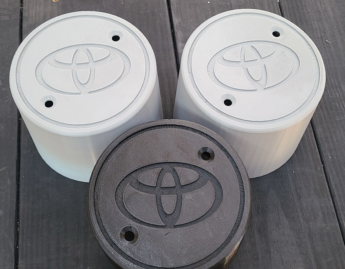 Toyota Dually Custom 3d Printed Hubcaps for Full Floating Dual Rear ...