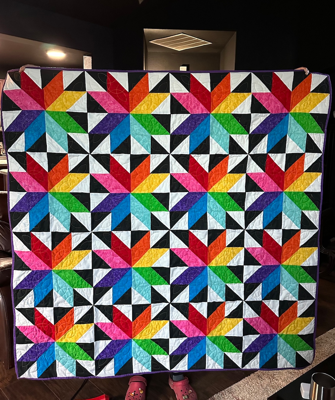 Rainbow Pride Month Inspired Throw Quilt LGBTQ - Etsy