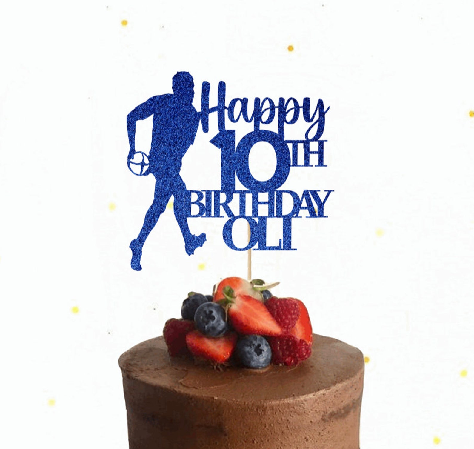 Rugby Player Personalised Cake Topper - Personalise NAME/AGE - Etsy UK