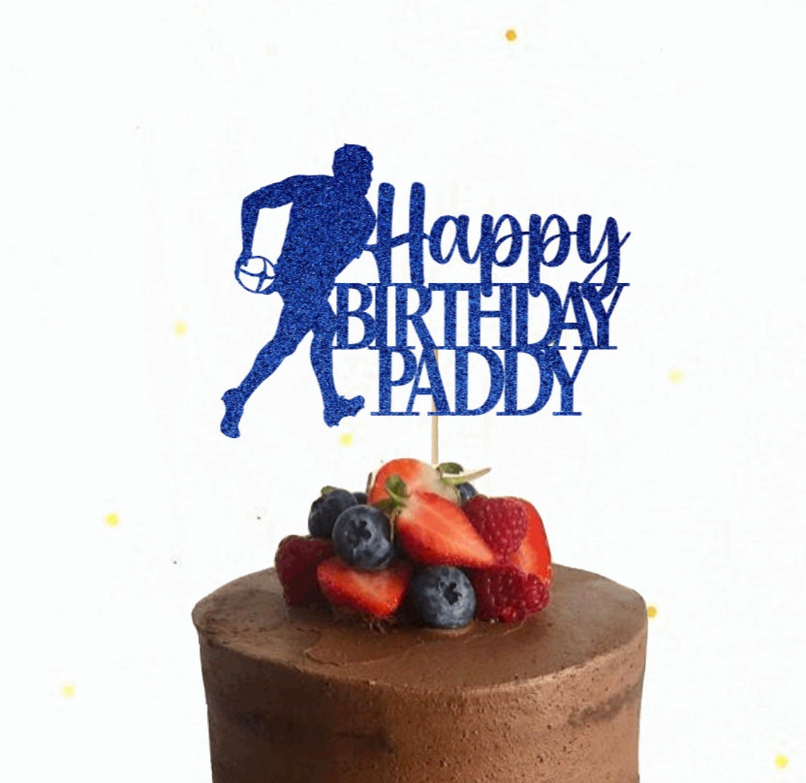 Rugby Cake Topper - Personalised NAME - Etsy