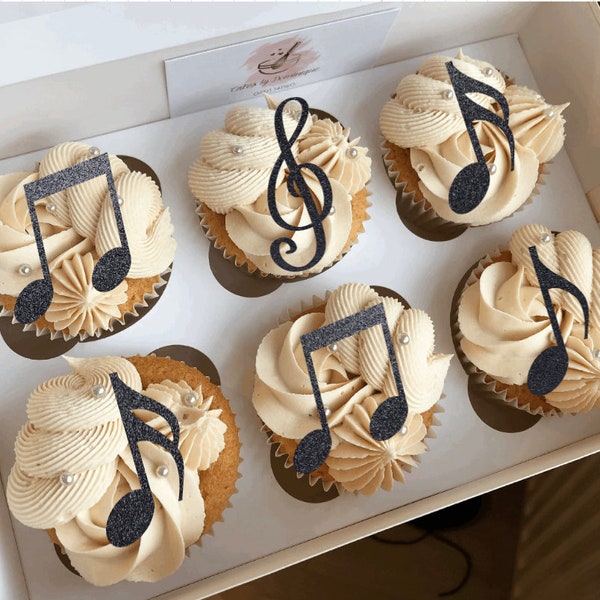 Music Note Cupcake - Etsy