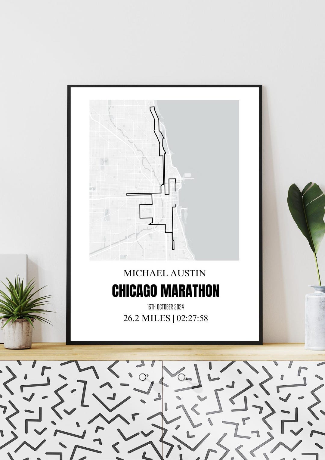 Chicago Marathon 2024 Finishers Poster - Personalised Digital Download ...