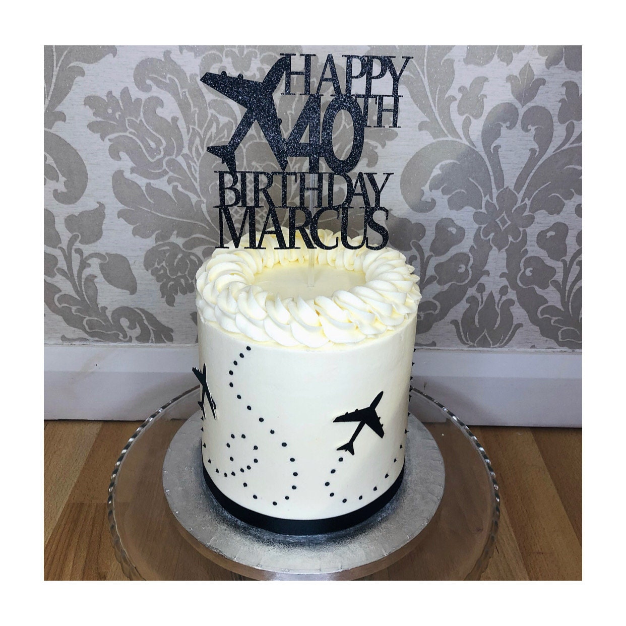 PLANE / AVIATION / PILOT Personalised Cake Topper. Choose - Etsy UK